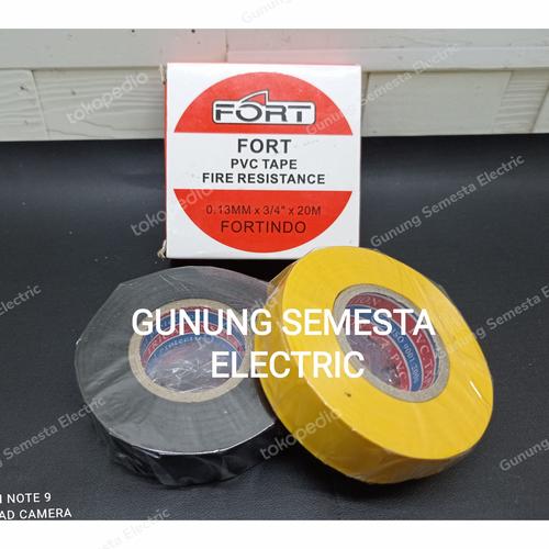 Jual Isolasi Listrik FORT (Fire Resistance) BLACK-RED-GREEN-YELLOW-BLUE ...