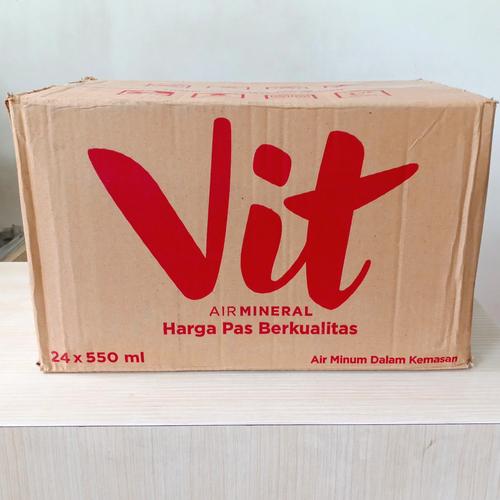 Jual AIR MINUM VIT BOTOL / AIR MINERAL VIT BOTOL 550 ML 550ML KARTONAN ...