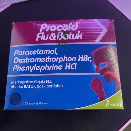 Jual Procold Flu Dan Batuk 1 Box isi 25 blister - 1 BOK 24 STRIP ...