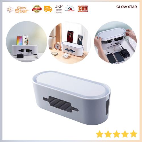 Jual Kotak Perapi Penata Wadah Tempat Organizer Kabel Charger Wire ...