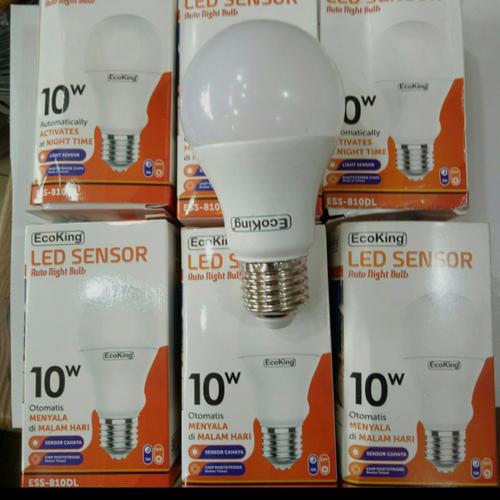 Jual lampu sensor led ecoking 10watt(otomatis menyala dimalam hari ...