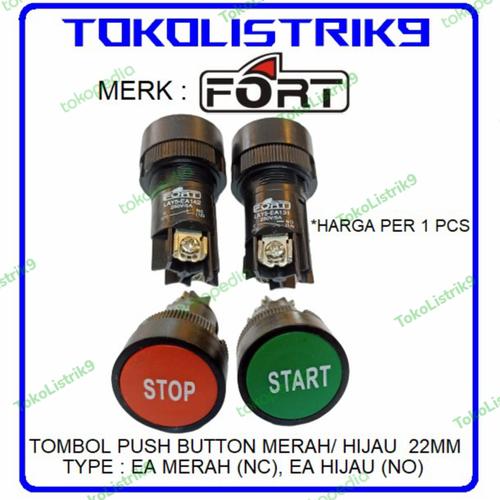 Jual Push Button 22mm Merk Fort Start/Stop / Tombol Push Button Merk ...