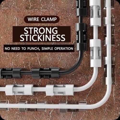 Jual Kabel Clip Organizer untuk kabel meja komputer wire - Kecil Putih ...