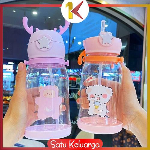 Jual SK-C302 Botol Air Minum Anak Sedotan 610ml Model Tanduk Rusa Lucu - C406, 04 - Kab ...