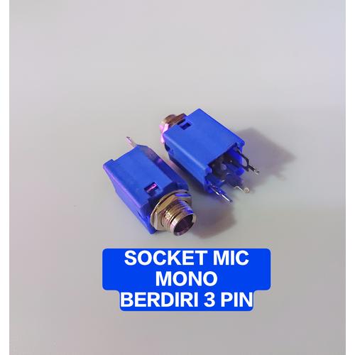 Jual Socket Mic Berdiri Mono 3 Pin Socket Mic Biru Mono Socket Akai Biru 3P - Kota Pontianak ...