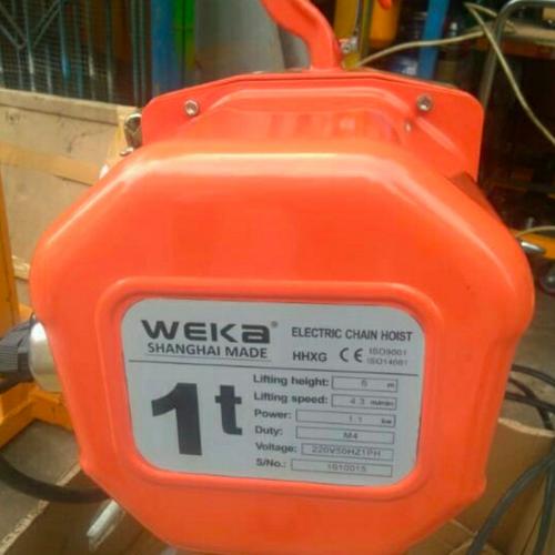 Jual WEKA HHXG Shanghai Made Electric Chain Hoist Capacity 1 Ton x 220 ...