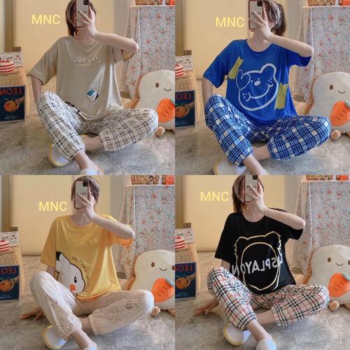 Jual BAJU TIDUR REMAJA ABG KAOS SPANDEX OBLONG IMPORT SET CELANA ...