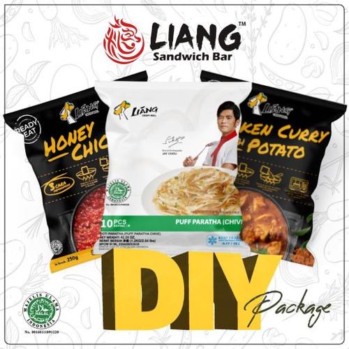 Jual DIY Pack (Frozen Paratha Chive 10pcs + Honey Chicken + Curry ...