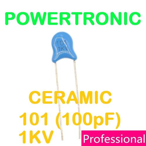 Jual 101 100pF 101K 1KV Ceramic Disc Capacitor Kapasitor Keramik - Kab ...