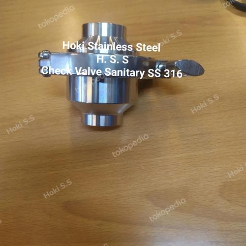 Jual Check Valve Sanitary Stainless SS316 L 21/2"inch ( Food grade ...