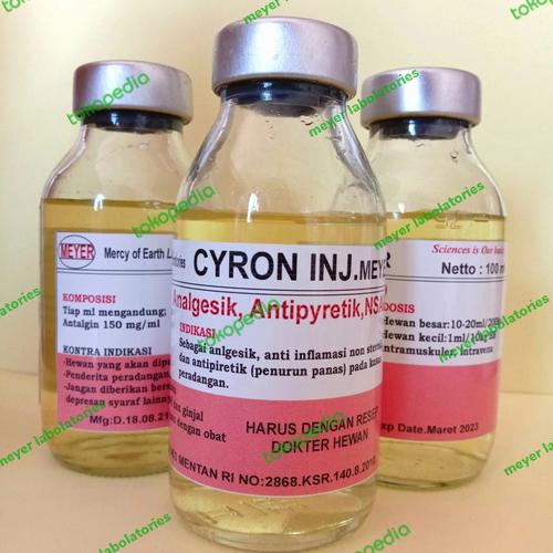 Jual CYRON inj MEYER (analgesik,antipiretik, NSAIDs) - Kab. Bandung ...