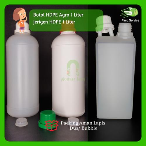 Jual Jerigen 1 Liter Panjang Tutup Pres Baru Plastik Bagus Tebal ...