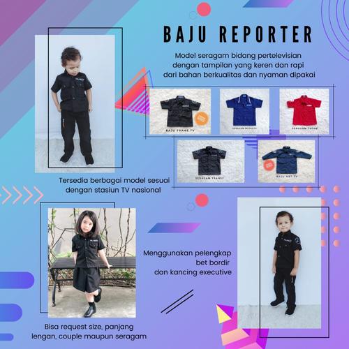 Jual KOSTUM REPORTER TELEVISI / KOSTUM JURNALIS / SERAGAM REPORTER ...
