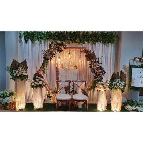 Jual Dekorasi Hexa Rustic - Lamaran Akad Resepsi Intimate Event ...