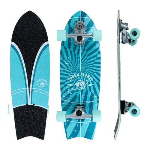 Jual Surf Skate Tough Planet - Blue Wave Surfskate 30.5 / Skateboard ...