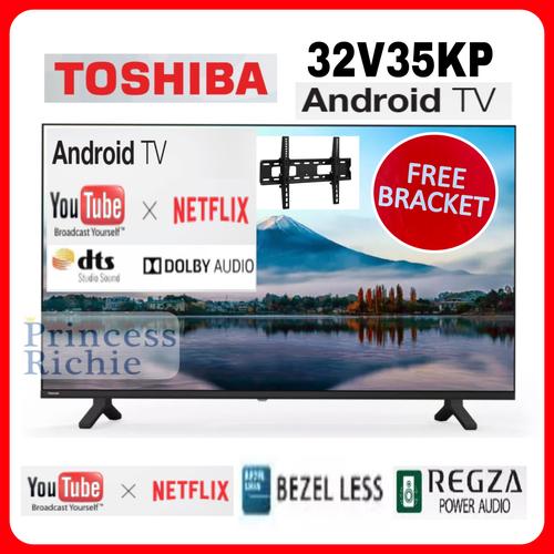 Jual Toshiba android smart tv 32 inch 32V35KP Bezel less - Kota ...
