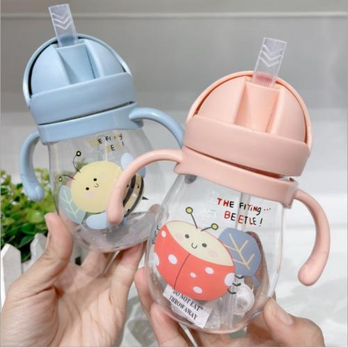 Jual Botol Minum Bayi Anak 1 Tahun / Botol Susu /Botol Minum Kekinian 300ML - N02 BIRU - Kota ...