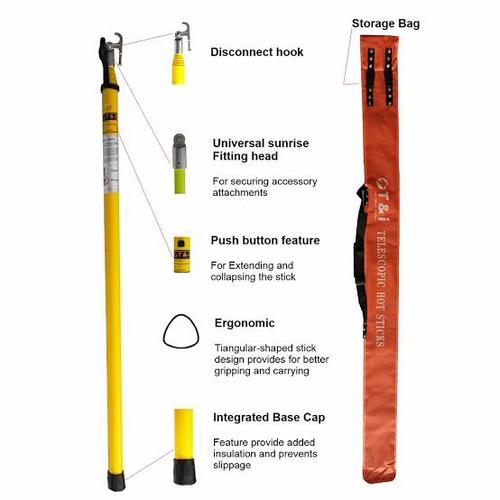 Jual Telescopic Hotstick 20 kv 10,5 meter T&I - Jakarta Selatan - Karya ...