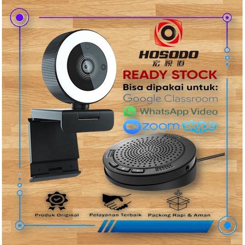 Jual PAKET WEBCAM HOSODO H200 2K WITH HOSODO M10 SPEAKERPHONE - Jakarta ...