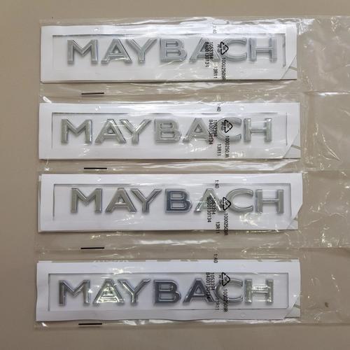 Jual Emblem 3D Logo Tulisan MAYBACH Mercedes Benz Badge S Class CHROME ...