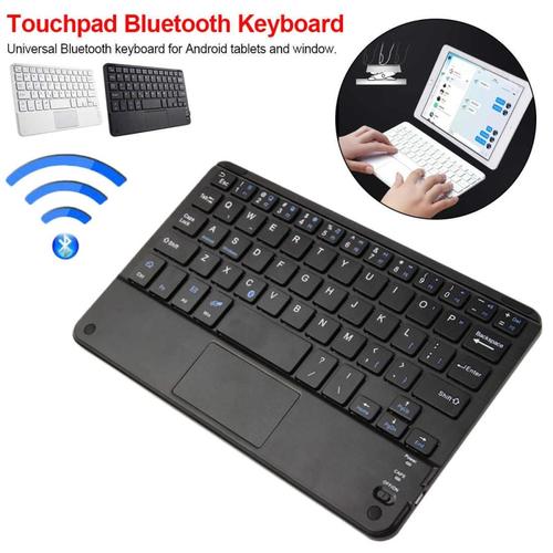 Jual Keyboard wireless Bluetooth 8 inch lengkap dengan mouse touchpad ...