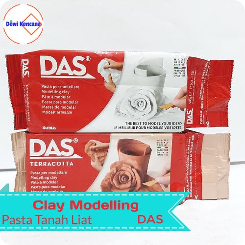 Jual DAS Clay Modelling 500gr Clay Putih & Coklat/ Tanah Liat DAS ...