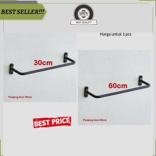 Jual Gantungan Handuk dari Besi / Rak Kamar Mandi - Putih, 30cm ...