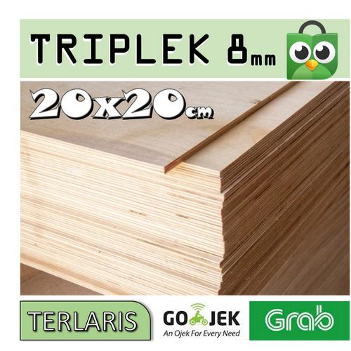 Jual Multiplek 8mm 20x20cm | Triplek 8mm 20x20cm | Plywood Grade A ...