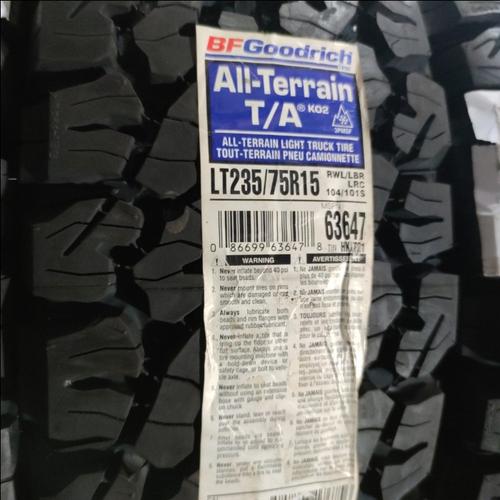 Jual Ban Bfgoodrich ALL TERRAIN KO2 235 75 R15 BFG Ban Mobil Suzuki New ...