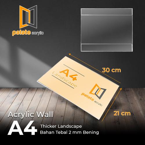 Jual Akrilik Wall A4 / Acrylik / Thicker / Akrilik Dinding Brosur ...