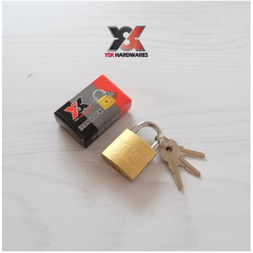 Jual Gembok Kuning YSK ukuran 20mm / gembok kecil / gembok koper ...