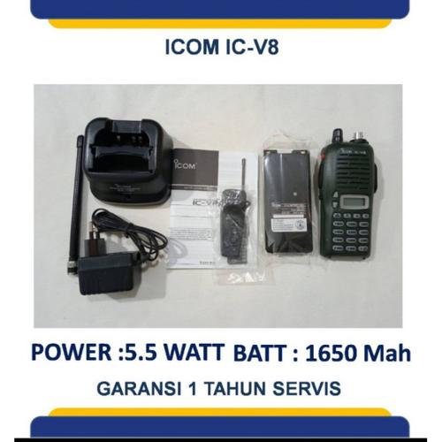 Jual ICOM IC-V8, ht icom v8 jepang radio komunikasi single band vhf ...