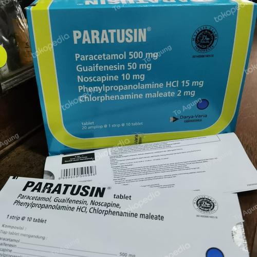 Jual Paratusin Tablet (strip isi 10 tablet). Obat Flu, Demam, Sakit ...