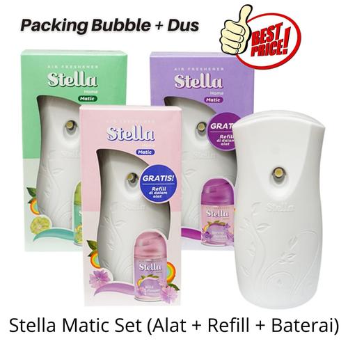 Jual Stella Matic Set Alat + Refill Pengharum Ruangan Semprot Otomatis ...