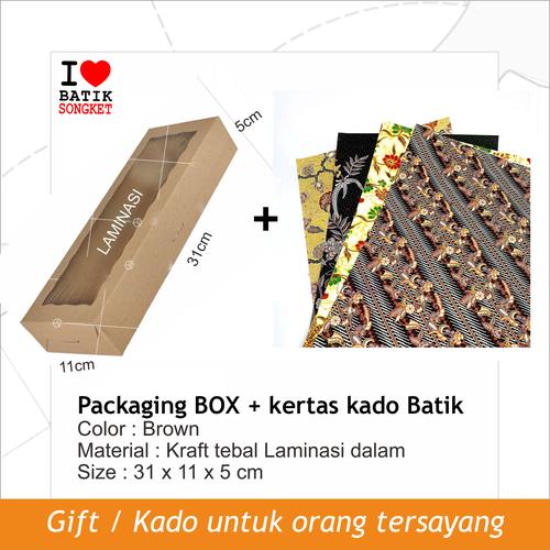 Jual kotak box batik + Kertas kado ekstra untuk kado packing tambahan ...