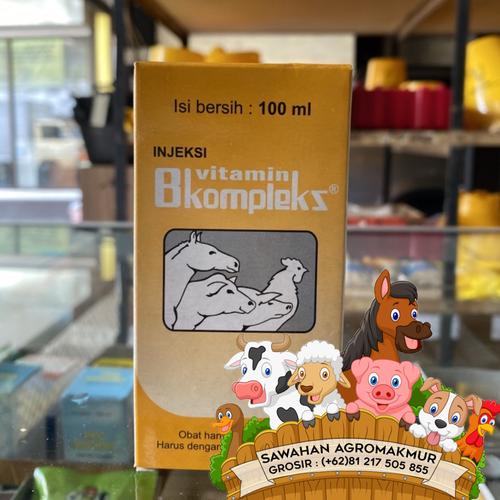 Jual injeksi vitamin B kompleks 100ml medion b complex hewan sapi kuda ...