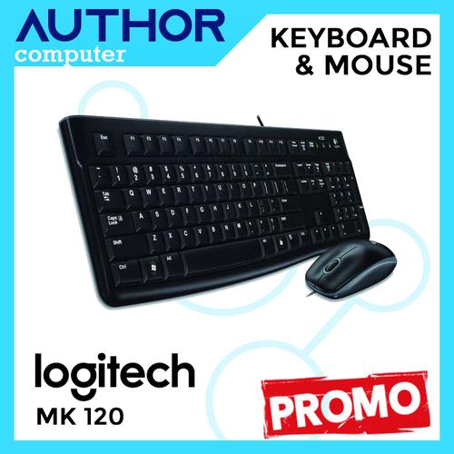 Jual USB Keyboard Mouse Logitech MK 120 - Jakarta Pusat - author computer | Tokopedia