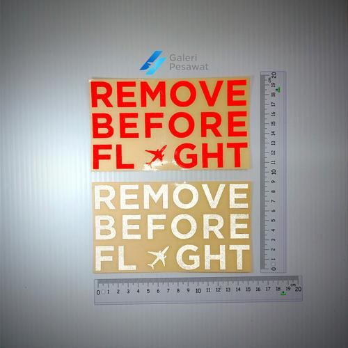 Jual Sticker Remove Before Flight - Model 2 - Jakarta Utara - galeri ...