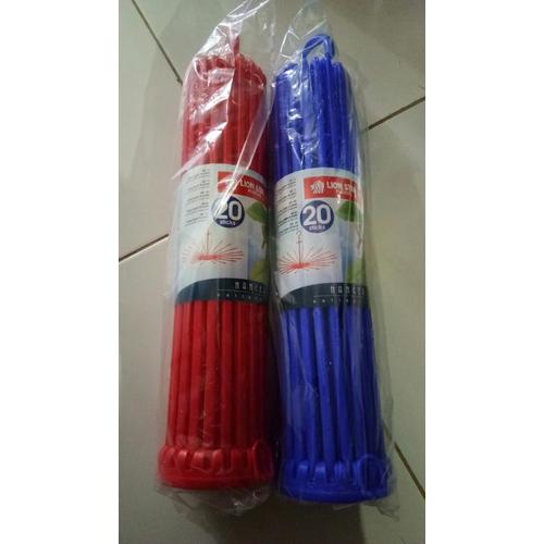 Jual GB-3 Folding Hanger 20 Sticks Jemuran Baju Lion Star - Merah ...