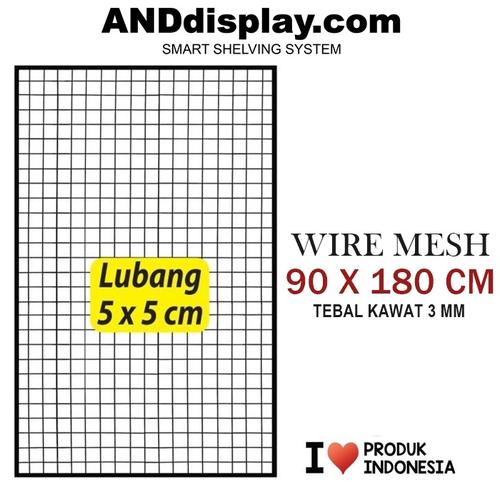 Jual WIRE GRID MESH 90 X 180 CM - KAWAT JARING KOTAK - RAM DINDING ...