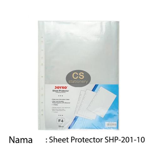 Jual PP Pocket Sheet Protector Plastik Binder Ordner JOYKO F4 Isi 10 ...