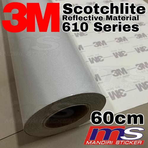 Jual 3M Scotchlite 610 Series Reflective WHITE Sticker 60 cm [ROLL ...