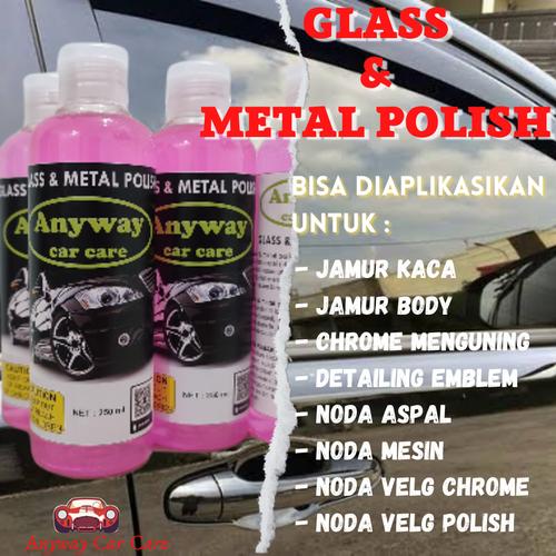 Jual glass & metal polish cairan jamur kaca, body dan chrome - Botol ...