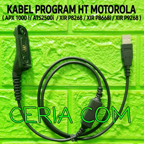 Jual KABEL PROGRAM HT MOTOROLA ATS 2500i APX 1000 XIR P8668 P8668i ...