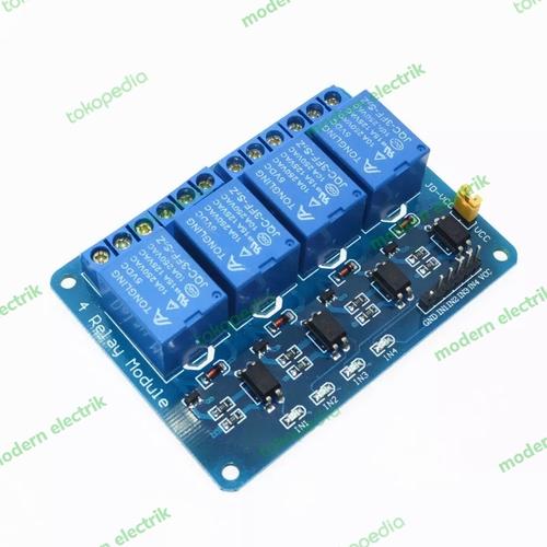Jual Relay Module 4 Channel 5V Supports High and Low Trigger Arduino ...