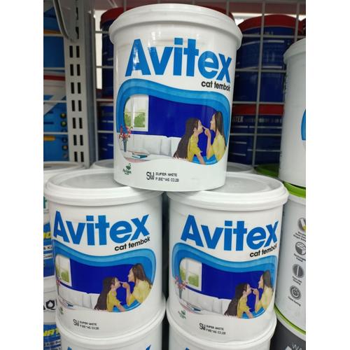 Jual CAT TEMBOK INDING AVITEX 1 KG putih super white interior tembok ...
