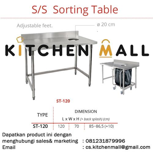 Jual GETRA ST-120 SS SORTING TABLE/MEJA UNTUK MENYORTIR SAMPAH DI ...