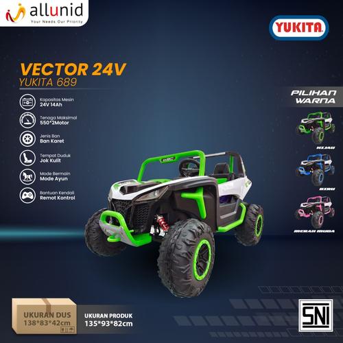 Jual Mainan Anak Mobil Aki VECTOR 24V 14AH- YUKITA 689 - MAENAN MOBIL ...