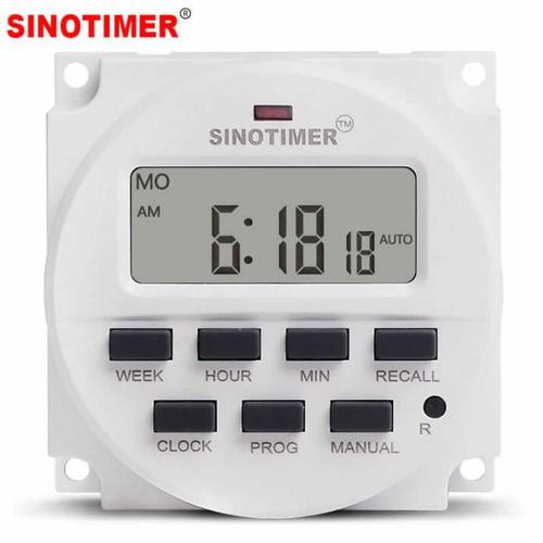 Jual Timer listrik Digital Programmable Timer Switch Relay AC 220V ...