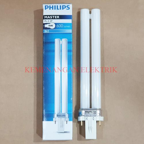 Jual LAMPU PHILIPS PLS 9W 2P 865 PUTIH / PL-S 9 WATT 2 PIN TUSUK ...